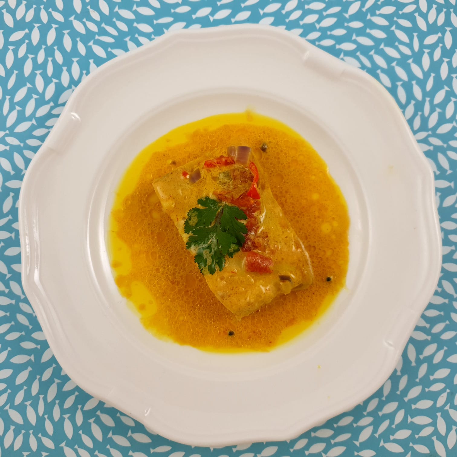 Gezond & Slank met Keto Recepten - Vis - Keto Keralan kerrie-visschotel